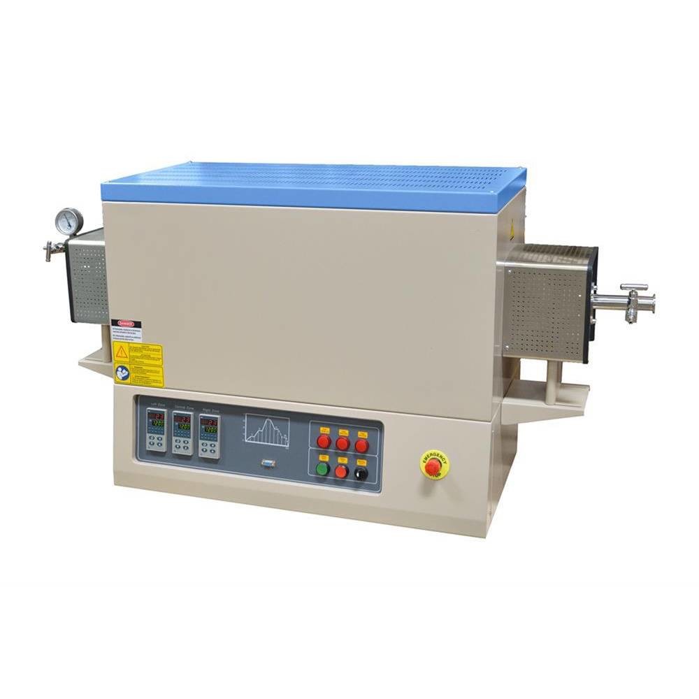 1700C High Temperature 3 Zones Lab CVD Vacuum Tube Furnace With OD60mm ...